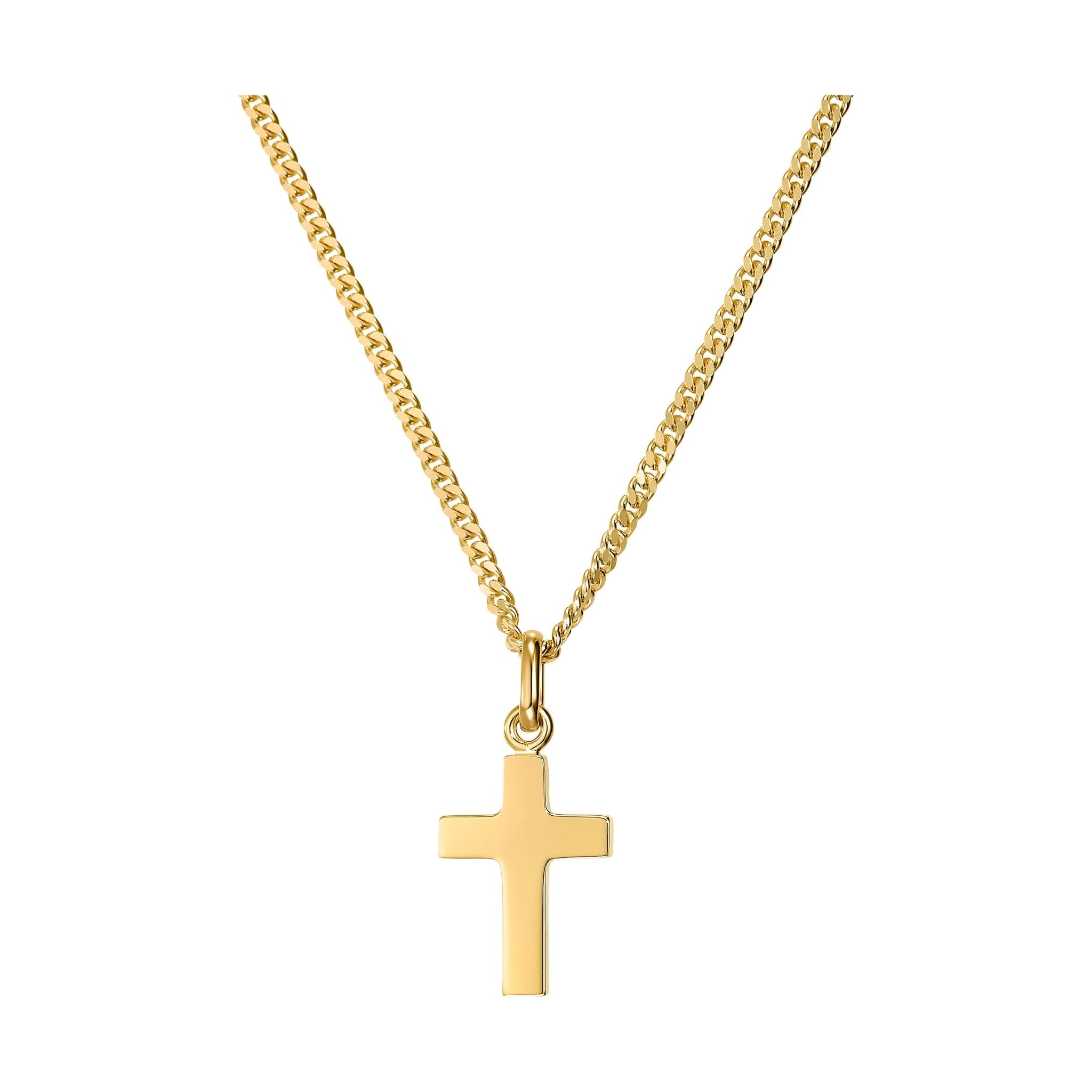 Gold chain men cross store